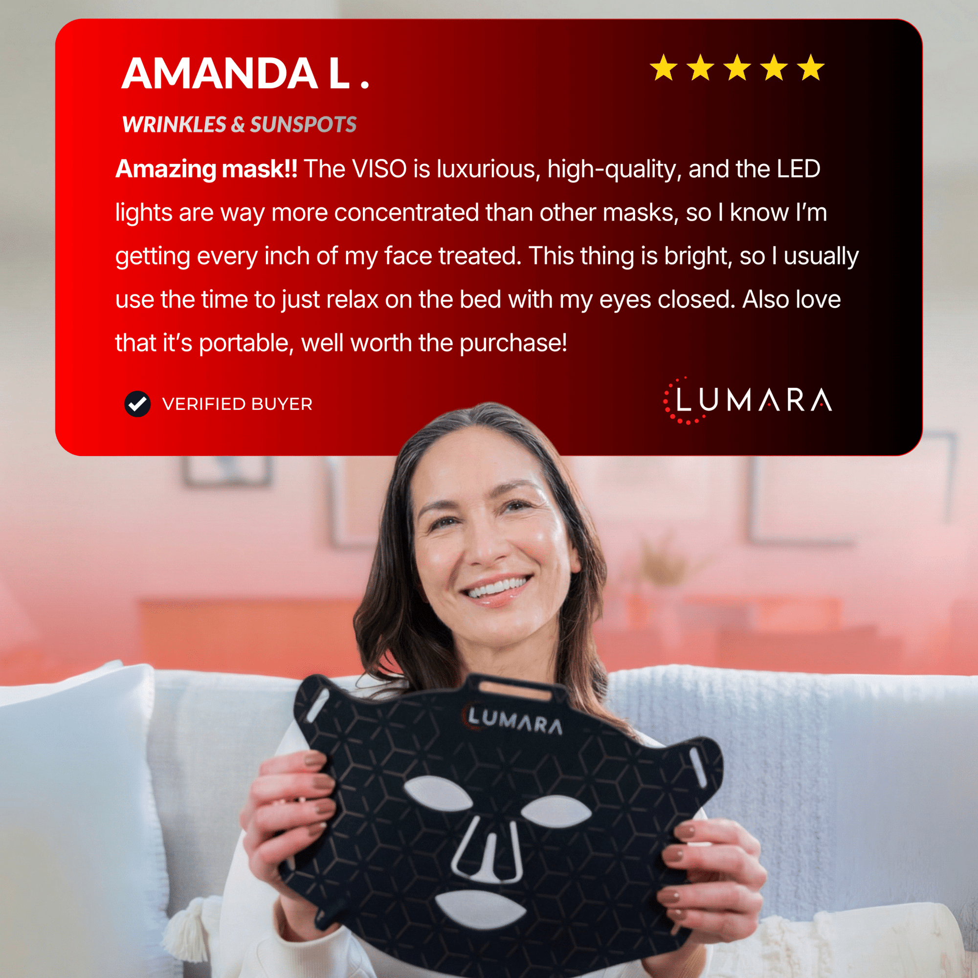 VISO - FDA Certified Red Light Therapy Mask – Lumara