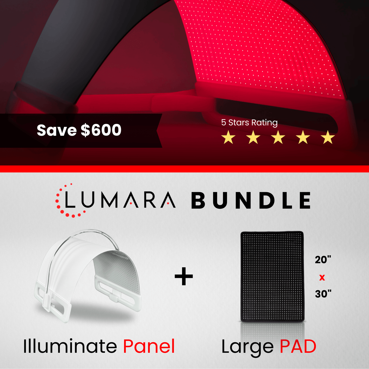 Red Light Therapy Panel | Illuminate Red – Lumara